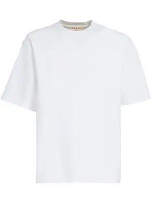 Marni Logo-patch Cotton T-shirt - White
