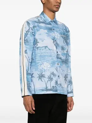 Palm Angels Sunset-print Track Shirt