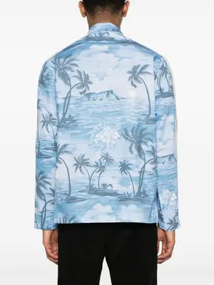 Palm Angels Sunset-print Track Shirt