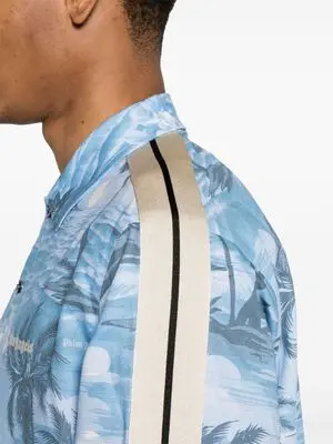 Palm Angels Sunset-print Track Shirt