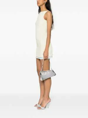 Gcds Comma Notte Leather Bag - Silver