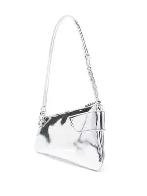 Gcds Comma Notte Leather Bag - Silver