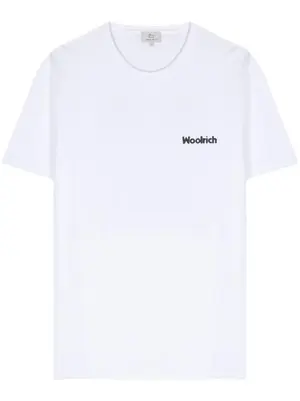 Woolrich Logo-rubberised Cotton T-shirt