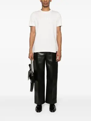 COURREGES Logo-print Cotton T-shirt