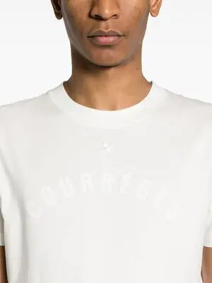 COURREGES Logo-print Cotton T-shirt