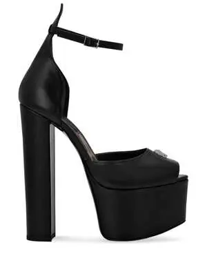 Philipp Plein Platform Leather Sandals