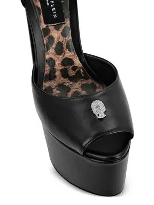 Philipp Plein Platform Leather Sandals