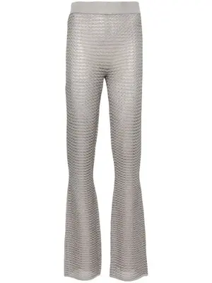 Remain Birger Christensen Metallic Striped Flared Trousers