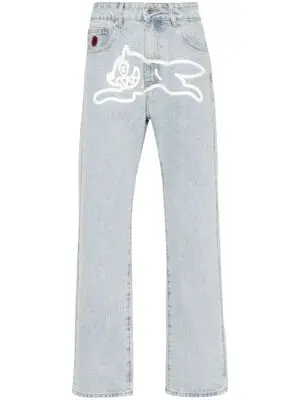 Icecream Embroidered Jeans For Men