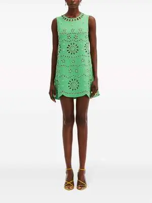Oscar De La Renta Crystal-embellished Mini Shift Dress
