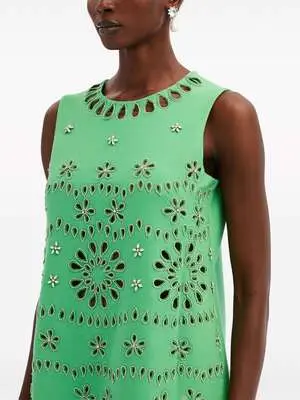 Oscar De La Renta Crystal-embellished Mini Shift Dress