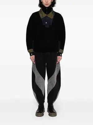 CROQUIS Contrast-panel Knit Jumper