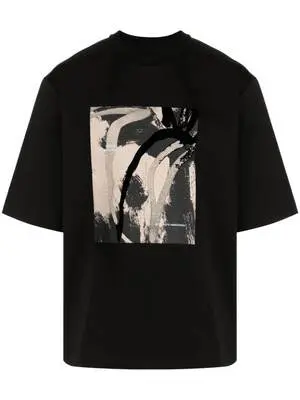 CROQUIS Printed Short-sleeve T-shirt - Black
