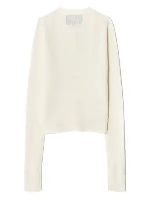 RE/DONE Waffle-knit Round-neck Cardigan