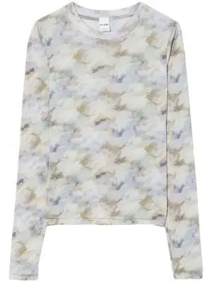 RE/DONE Long-sleeve Cotton T-shirt - Grey