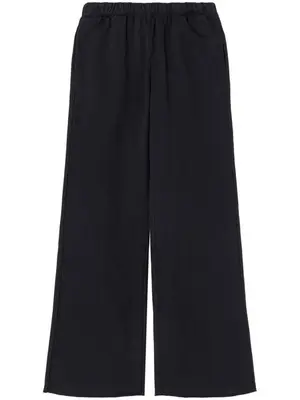 RE/DONE Hanes Organic Cotton Fleece Track Pants - Black
