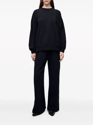 RE/DONE Hanes Organic Cotton Fleece Track Pants - Black