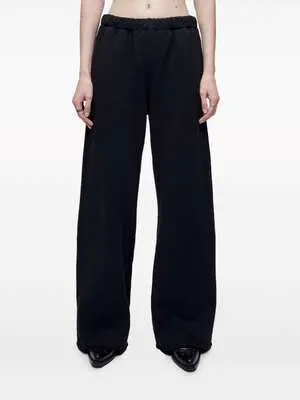 RE/DONE Hanes Organic Cotton Fleece Track Pants - Black