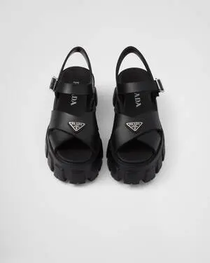 Prada Monolith Rubber Sandals