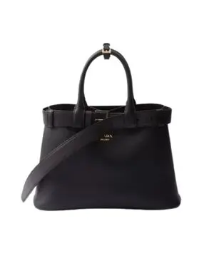 Prada Buckle Leather Handbag