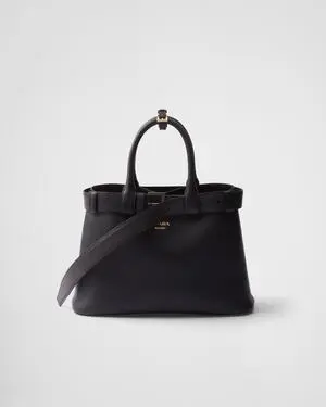 Prada Buckle Leather Handbag