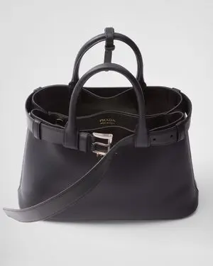 Prada Buckle Leather Handbag