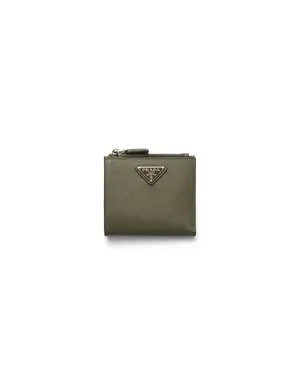 Prada Small Saffiano Leather Wallet - Green