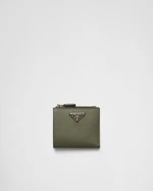 Prada Small Saffiano Leather Wallet Loden Green