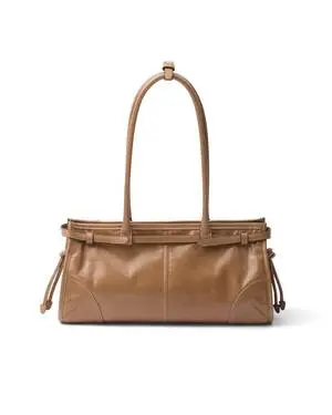 Prada Bonnie Medium Leather Handbag - Pink