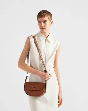 Prada Arqué Leather Shoulder Bag