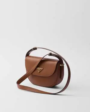 Prada Arqué Leather Shoulder Bag