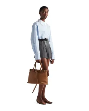 Prada Leather Handbag With Belt