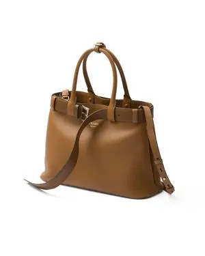 Prada Leather Handbag With Belt