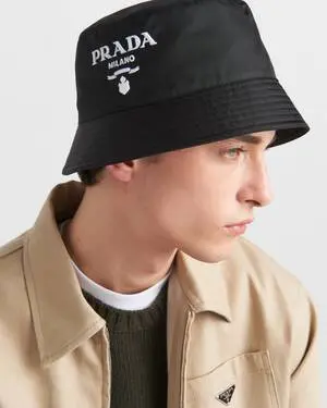 帽子 PRADA Re-Nylon Bucket Hat XXL Prada Re-Nylon Mens Multifunctional Bucket Hat XXL Black 1794218
