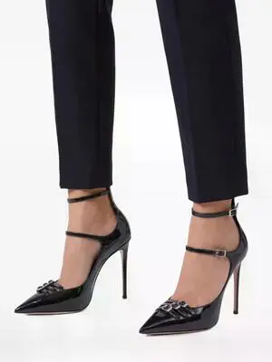 LE SILLA Morgana 120mm Leather Pumps - Black