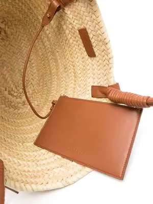 Alanui Large Icon Palm Leaf Raffia Tote Bag - Neutrals