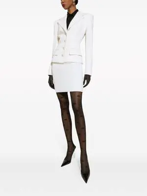 Dolce & Gabbana Virgin Wool Straight Miniskirt