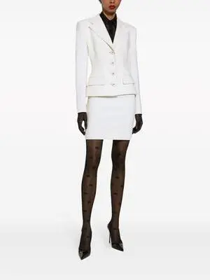 Dolce & Gabbana Virgin Wool Straight Miniskirt