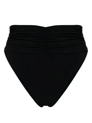 Magda Butrym Floral Appliqué Bikini Bottom - Black