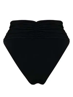 Magda Butrym Floral Appliqué Bikini Bottom - Black