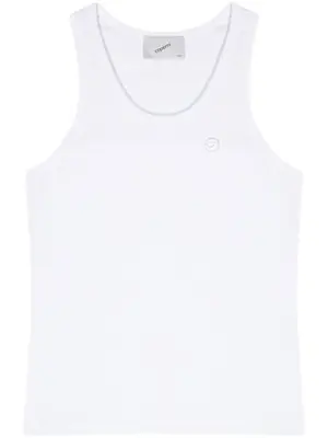 Coperni Logo-embroidered Cotton Top