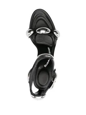 Alexander Wang Dome 105mm Leather Sandals