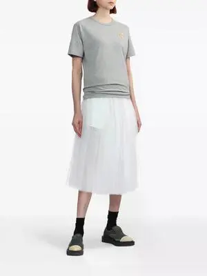 Play Comme Des Garcon Heart-patch T-shirt - Grey