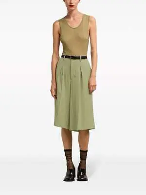Ami Tailored Knee-length Shorts - Green