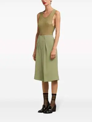 Ami Tailored Knee-length Shorts - Green