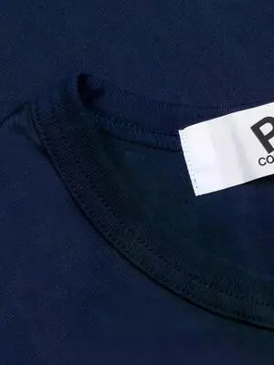 Play Comme Des Garcon Heart-patch Cotton T-shirt - Blue