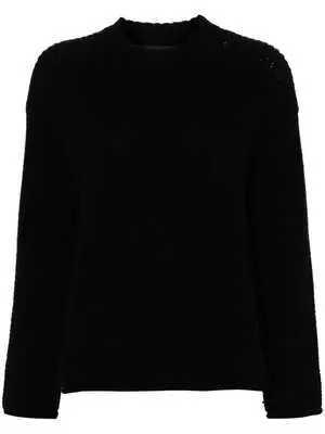 Alanui Ribbed Knit Jumper - Black