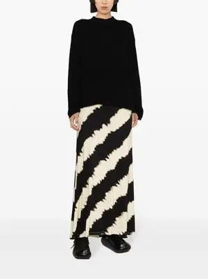 Alanui Ribbed Knit Jumper - Black