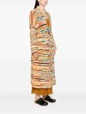 Alanui Maduray Patterned-intarsia Knit Coat