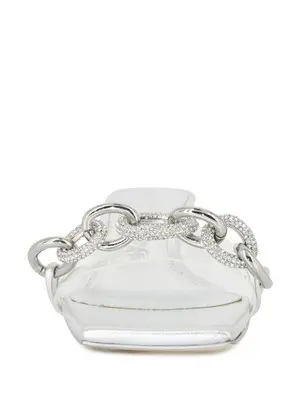 Cult Gaia Lynn Metallic Leather Sandals - Silver